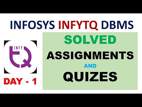 DBMS Master Class | Infytq Dbms | Day - 1| Infytq DBMS Course Assignments and Quizes