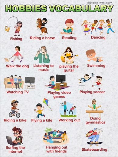 Learn English Vocabulary for Hobbies and Activities