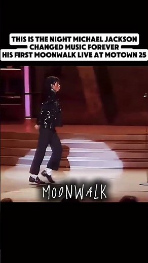Michael Jackson's FIRST EVER Moonwalk Live on Motown 25 #Shorts #mj