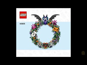 LEGO Seasonal 40825 – Complete Halloween Wreath Instructions! (Step-by-Step Guide)