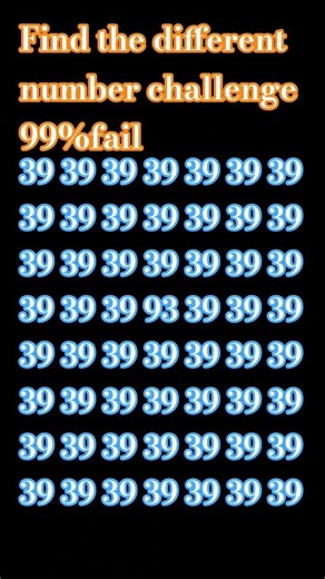find the different number #iqtest #viral #trending #youtubeshorts #500k #shortsfeed #iqtest