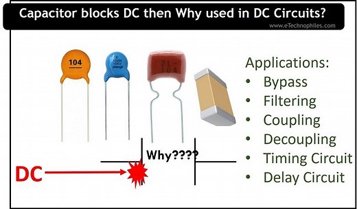 Why Are Capacitors Used in DC Circuits if they Block DC? (Solved)