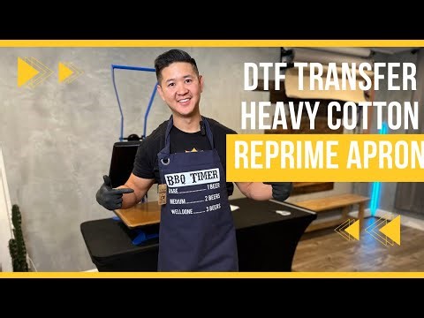 How to Print | Make Custom Aprons with DTF Heat Transfers | RP130 Heavy Cotton Apron by REPRIME