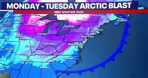 DC Weather: Arctic blast bringing frigid temperatures this week