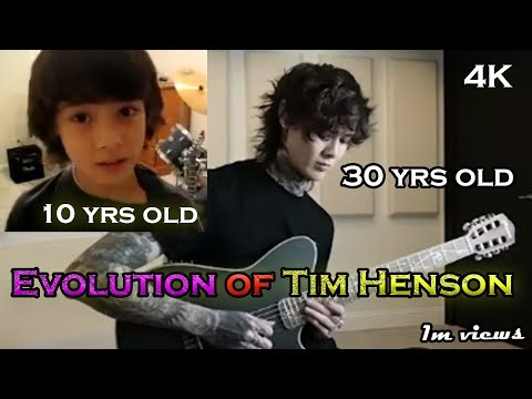 Evolution of Tim Henson ( 10 - 30 yrs old )