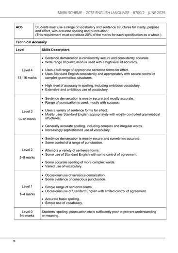Merged 2025 AQA GCSE English Language Paper 2 And Mark Scheme Insert8700 2