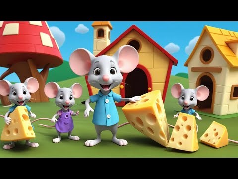 Little Mouse Finds a Cheese House 🐭🧀🏠 | 3D Animated Nursery Rhyme for Kids