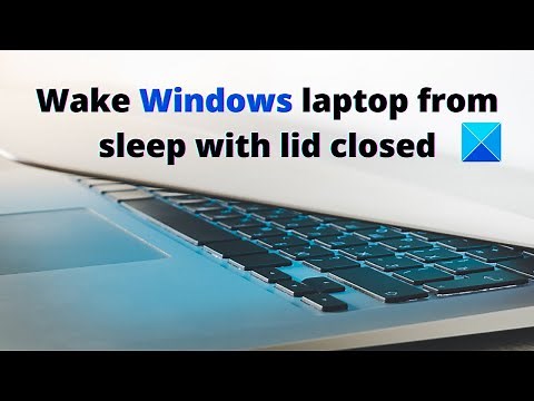 How to wake Windows laptop from sleep with lid closed