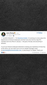 13K views · 29 reactions | Here's how #Amazon's return to office policy is going. #rto #returntooffice | Business Insider | Facebook