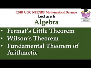 Fundamental Theorem of Arithmetic Video Lecture | CSIR NET Crash Course for Mathematics - CSIR NET Mathematics
