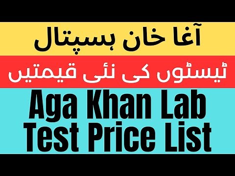 Aga Khan Lab Test Price List 2024 | AKU Lab Test Rates & Health Packages