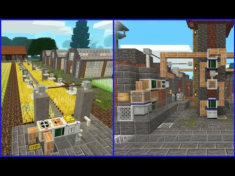 Luanti-Techage / Signs Bots & Wheat Production