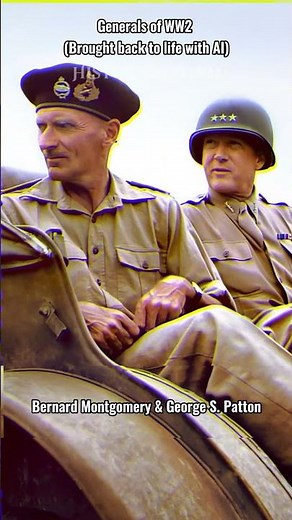WW2 Historic Footage Colorized: Famous Generals of WW2 #ww2stories #ww2