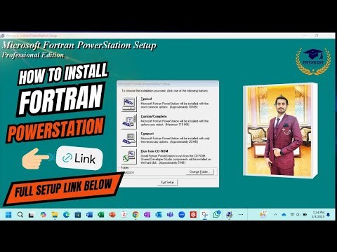 How to install FORTRAN - Microsoft Developer Studio - Physicist Hammad Shaukat