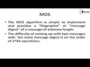 MD5 and SHA | Cryptography and System Security