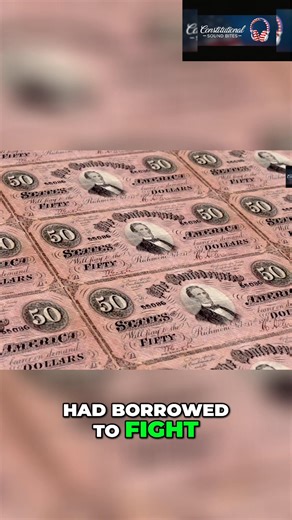 Section 4 of the 14th Amendment says the US won't pay Confederate debts. Section 5 gives Congress power to enforce the amendment, expanding federal power. Crucial context explained. For More, visit https://bit.ly/4oZNaB0 #14thAmendment #CivilWar #ConfederateDebt #Congress #FederalPower | Constitutionally Speaking