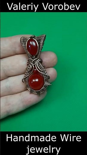 Wire Wrapped Stone Pendants. DIY. Handmade Wire Wrapped jewelry Valeriy Vorobev.