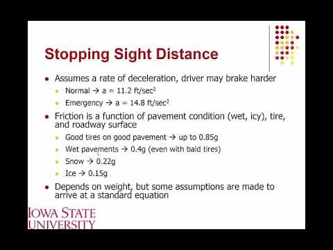 Lecture 09 Sight Distance