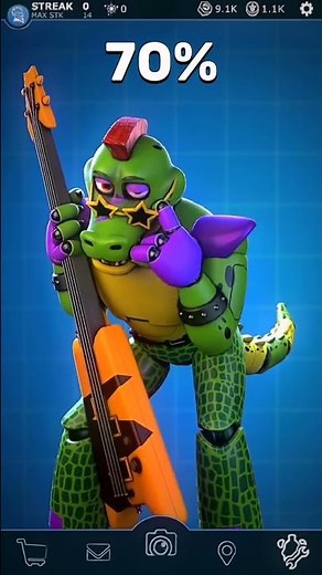 Fnaf Security Breach edit - Wellerman ( 100%-1%) #shorts #fnaf