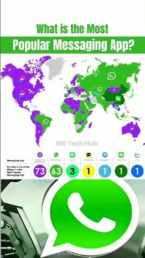 🌐💬 Most Popular Messaging Apps Revealed by Country | 2025 World Map