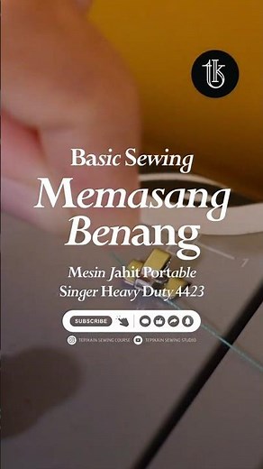 Cara memasang benang Singer Heavy Duty 4423 - How to thread Singer Heavy Duty 4423
