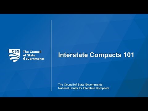 Interstate Compacts 101