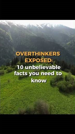 10 Unbelievable Facts about Overthinkers you Need to Know… #overthinking #overthinker #fyp #fyf #motivation | Ellen Theory