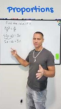 Solving For x In A Proportion #mathproblems #proportions #solvingequations