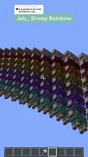 How to Create a Rainbow Sheep in Minecraft