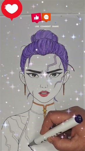 🎤🔥 K-POP Demon Hunters Rumi | Coloring Page 🎨✨