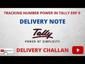 How To Make Delivery Challan Delivery Note In Tally ERP 9
