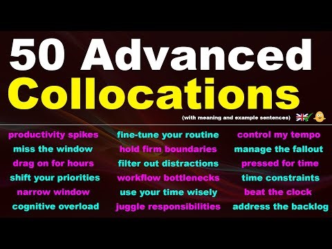 50 Advanced Collocations for Time & Priorities – Powerful English Vocabulary