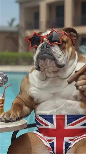 When You're By The Pool On Holiday #short #fyp #doginterview #british