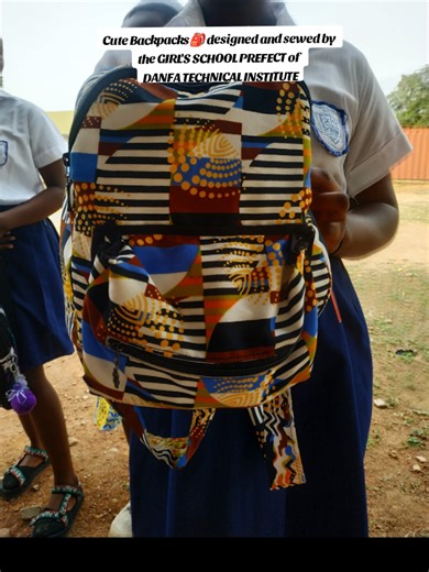 A Creative and Talented student from the GARMENT & FASHION DESIGN TECHNOLOGY DEPT. came up with these cute backpacks for her fellow mates and we couldn't get enough of her creative ideas. This student is VICENTIA ADZEVIA in her final year and the GIRL'S SCHOOL PREFECT , 👏👏👏👏. #ghanatvetservice #danfatechnicalinstitute #foryourepage #ghanatiktok🇬🇭 #creatorsearchinsight