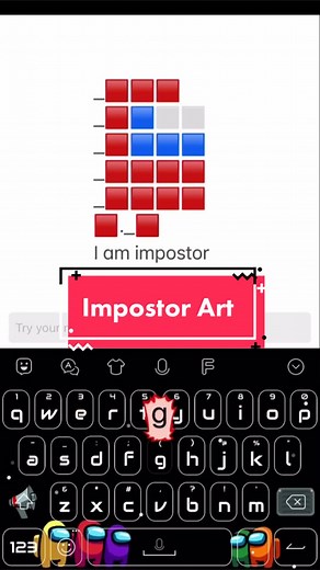 #amongus #impostor #pixelart #commentart #unicode #textart #howto #asciiart