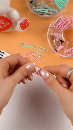 Cute paperclip heart 🎬 This video was produced by Network Media and Aoos Media | Cozy Hacks & Snacks