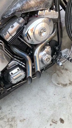 motorbike engine sound #bobber #copper #harley #japstyle #moge