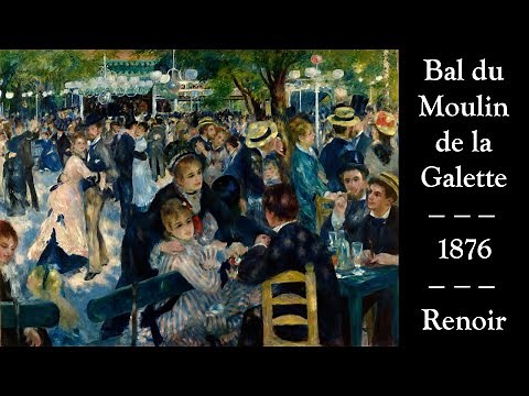 Dance at the Moulin de la Galette (1876) by Pierre-Auguste Renoir