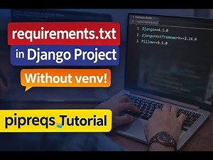 Create requirements.txt in Django Project (Even Without venv) | pipreqs Tutorial