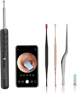 Ear Cleaner R3 Ears Wax Removal Tool Camera Wireless Earwax Remover Otoscope 1080P FHD WiFi Ear Pick Scope for Adults Kids & Babys Compatible with iPhone iPad Android Phones