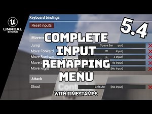 Unreal Engine 5.4 - Enhanced Input System Complete Remapping Menu