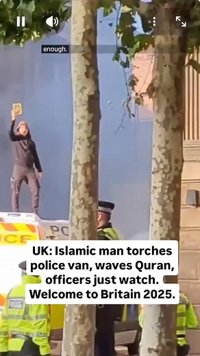 8.9K views · 1.5K reactions |  WATCH: MAN SETS FIRE TO POLICE VAN...