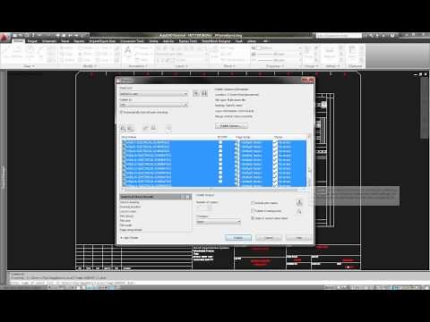 Publishing DWG files to PDF in AutoCAD Electrical