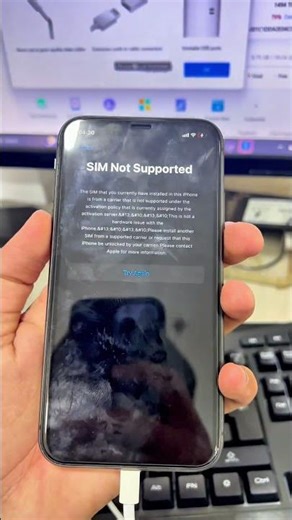 Sim Not Supported iPhone 11 #mrsaqitech