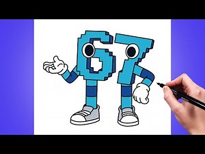 How to Draw 67 from Steal a Brainrot [ROBLOX] | Easy Drawing Tutorial
