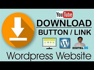 How to add download button on wordpress website | how to create download link in wordpress