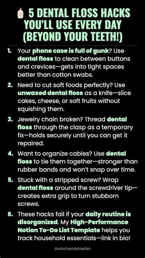 🧴 5 Dental Floss Hacks You’ll Use Every Day (Beyond Your Teeth!) #ad (Verify Info)