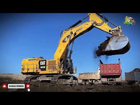 Hitachi 670LC & Cat 6015B Power Loading Mercedes & MAN | Operator Anogiatis Skills 😱