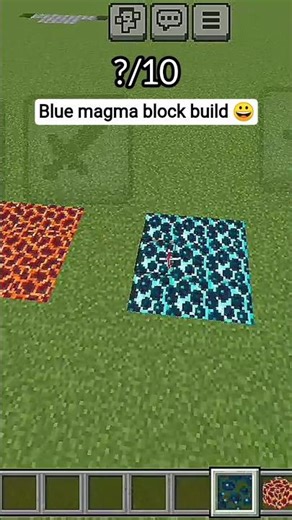 Blue Magma Block = 100 IQ Minecraft Build 🔷
