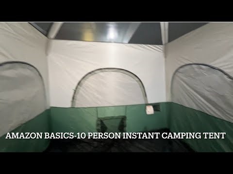 Amazon Basics 10-Person Tent Setup & Quick Review I Garage Test